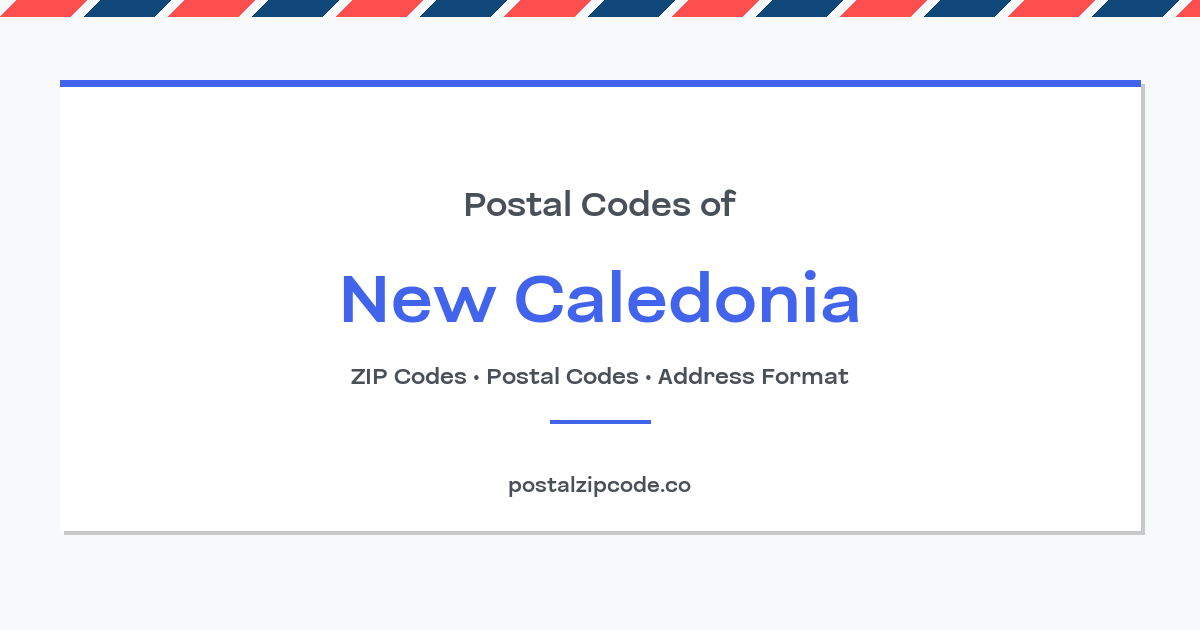 Code Postal Nouvelle Caledonie