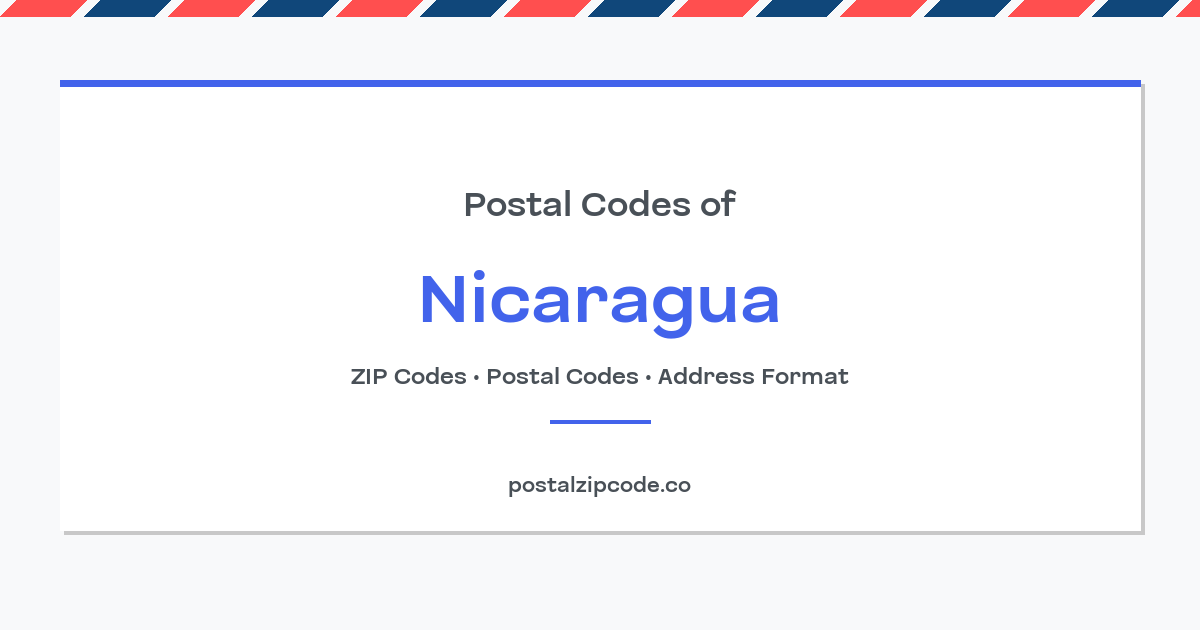 Códigos postales de Managua, Managua, Nicaragua
